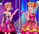 Elsa ve Anna Rockstar Oyunu Oyna - Oyun Skor